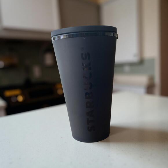 Starbucks | Dining | Starbucks Matte Black 6oz Reusable Cup No Straw ...